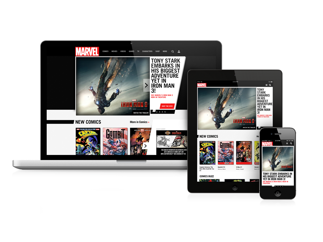 » Blog Archive The New Marvel Homepage