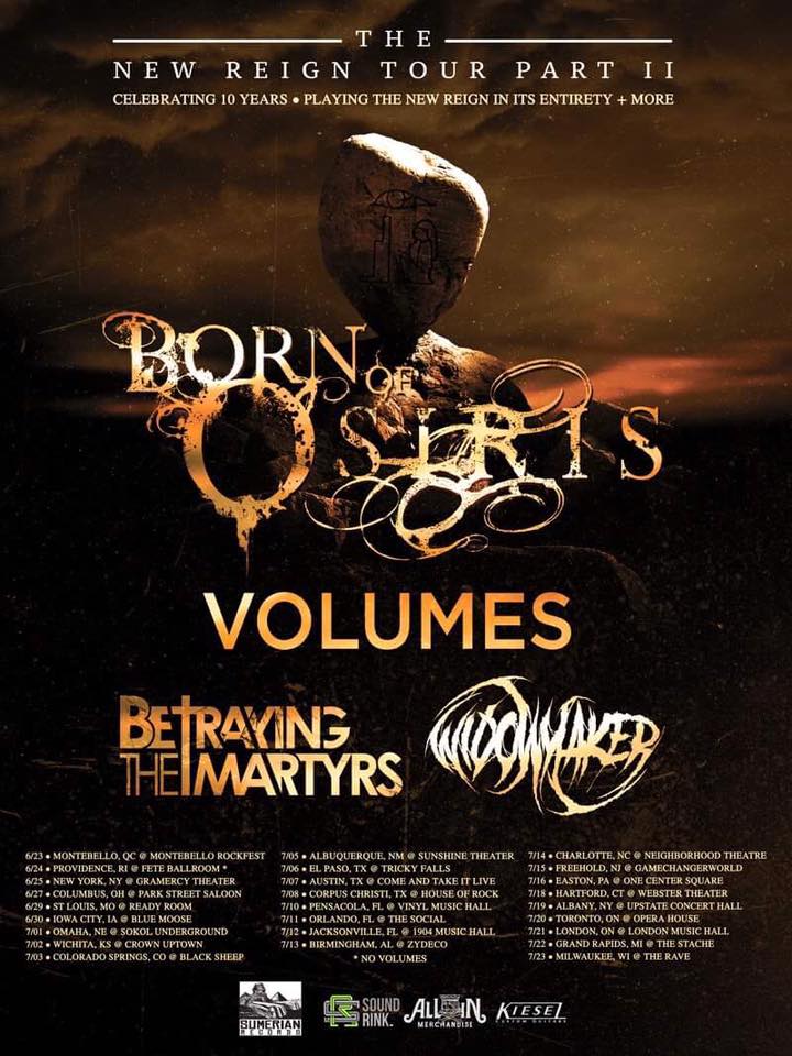 » Blog Archive Born Of Osiris, Volumes Announce Tour