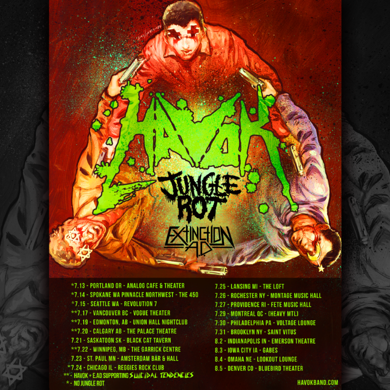 » Blog Archive Havok announce North American Summer headlining tour!